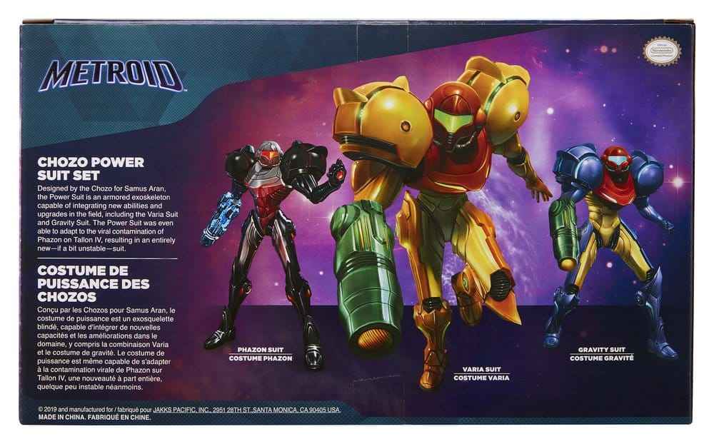 World of Nintendo Metroid Minifiguren 3er-Pack Chozo Power Suits 6 cm ...